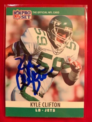 KYLE CLIFTON - New York Jets - TCU 1990 Pro Set SIGNED / AUTOGRAPH ...