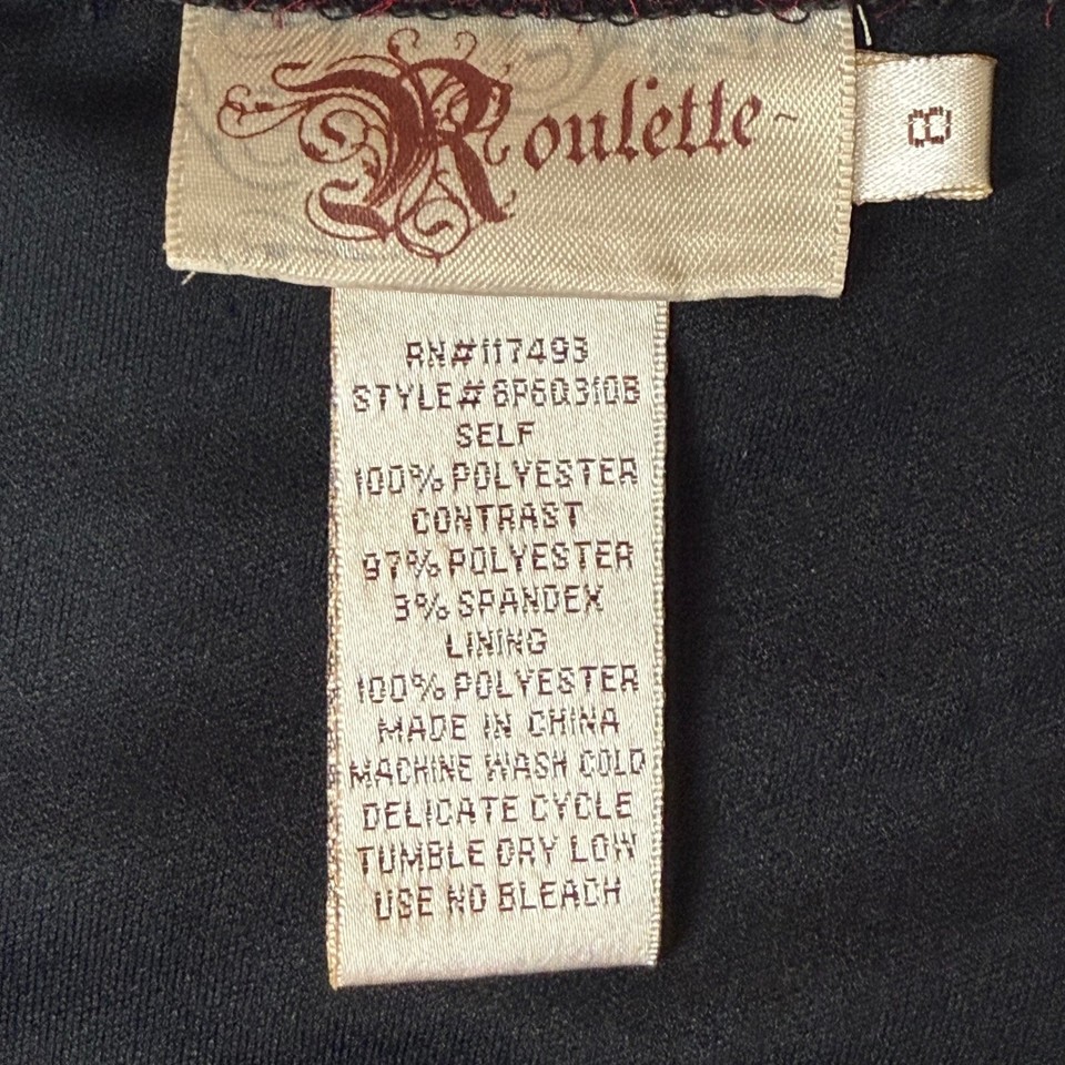 Roulette Dress Womens 8 Red Gold Halter Floral Sleeveless Party ...