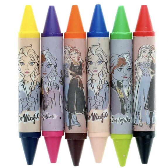 Disney Frozen Two Elsa Anna 6 Double Sided Crayons for sale online | eBay