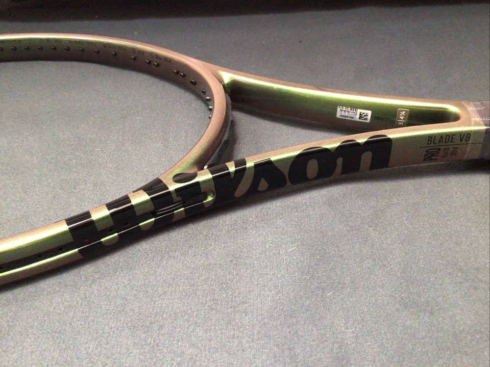 WILSON H22 Pro Stock 16*19 3/8 L3 BLADE 98 V8 PAINT TENNIS RACKET | eBay