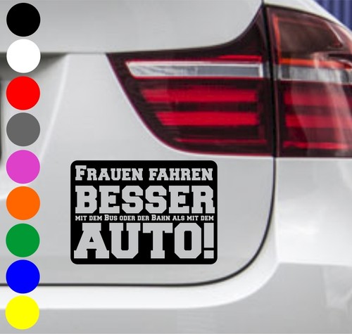 WD Adesivo Auto DONNE GUIDANO MEGLIO AUTO! Adesivo tuning sticker detti ...