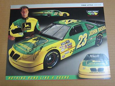 Chad Little 8 x 9-3/4 Autograph photo John Deere Racing | eBay