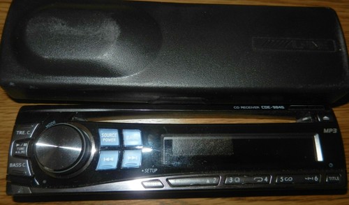 ALPINE CDE-9846 Detachable Front Panel Faceplate with Case | eBay