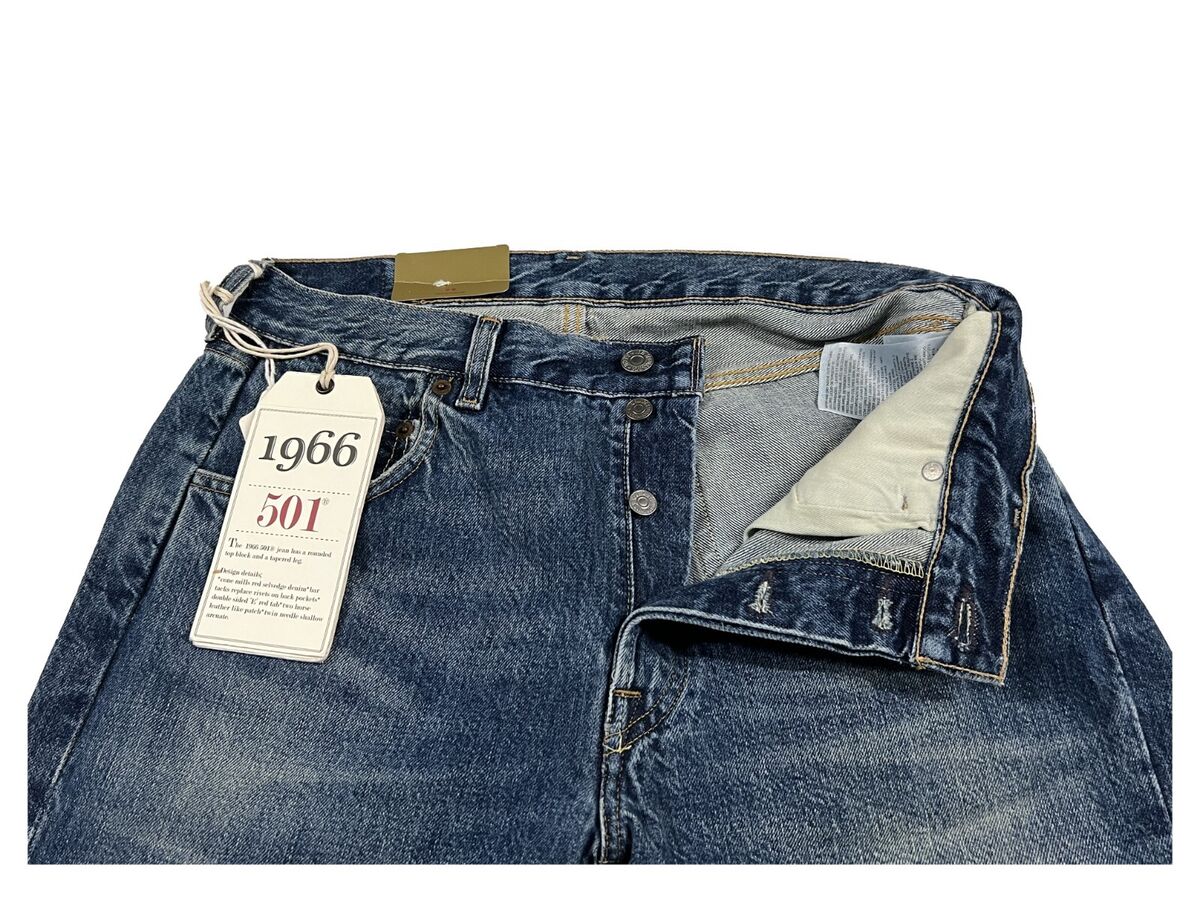 LEVI'S VINTAGE CLOTHING Jeans Uomo Stone Washed With Buttons LEVI'S VINTAGE CLOTHING Jeans Uomo Stone Washed With Buttons