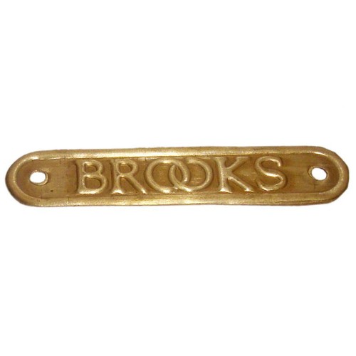 Leather Seat Brooks Embossed Saddle Badge Saddle Tag - Brass Metal ...