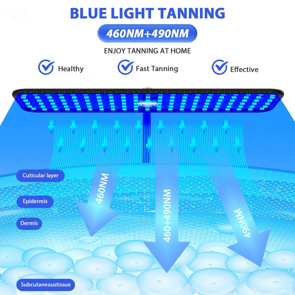 Facial Tanning Lamp Solarium Self-Tanning Salon Device UV-Free Skin ...
