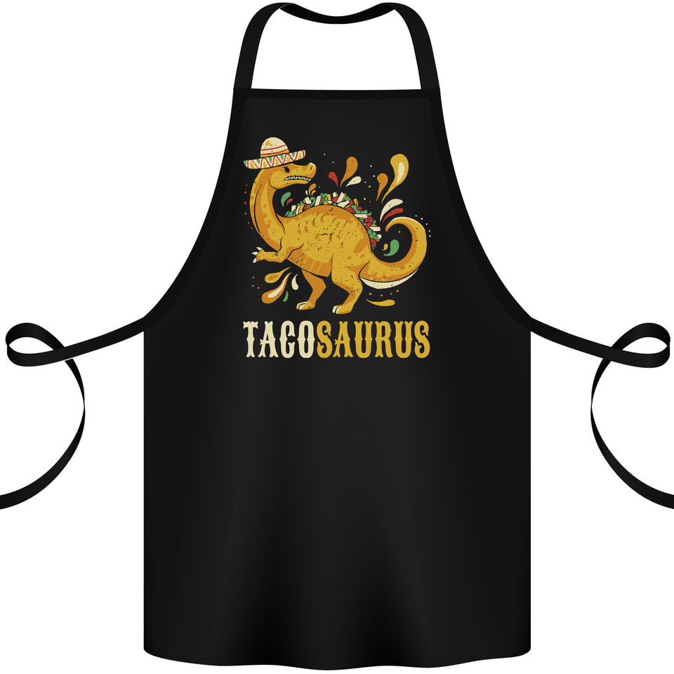 Tacosaurus Funny Mexican Taco Dinosaur Cotton Apron 100% Organic | eBay