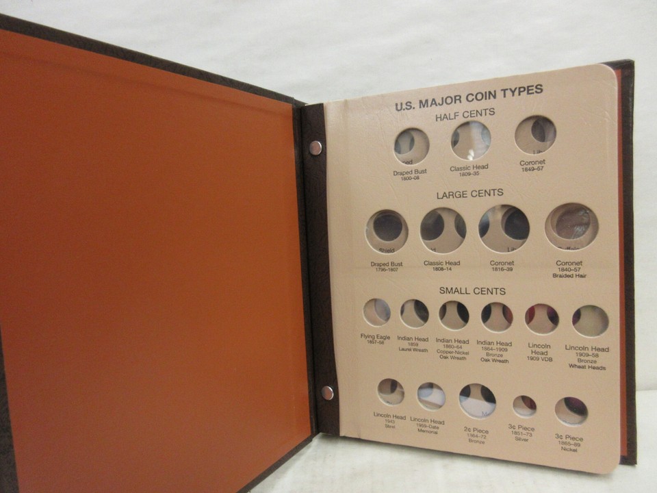 Dansco Coin Album #7070 United States Type Set Starting 1800 5-Page ...