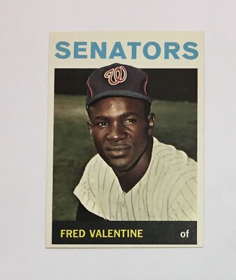 1964 Topps #483 Fred Valentine Senators NEAR MINT | eBay