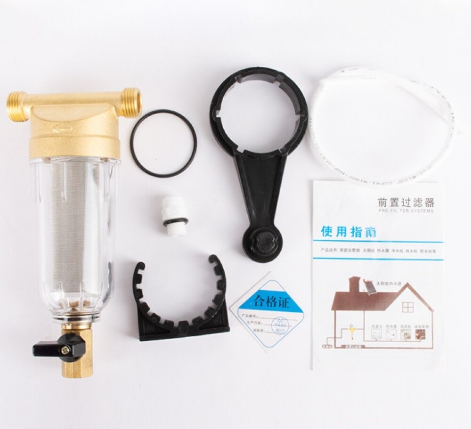 Whole House Spin Down Water Pre-Filter Sediment Water Filter Reusable ...