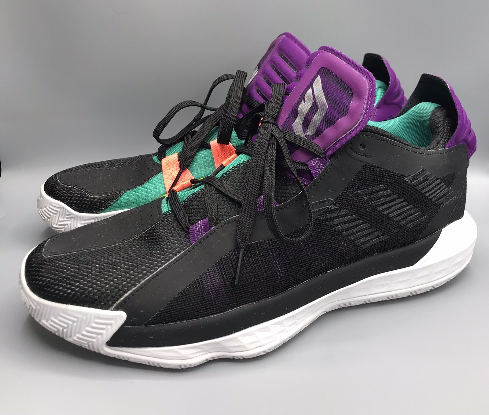 Adidas Dame 6 Basketball Shoes Black, Purple, Teal, O… - Gem