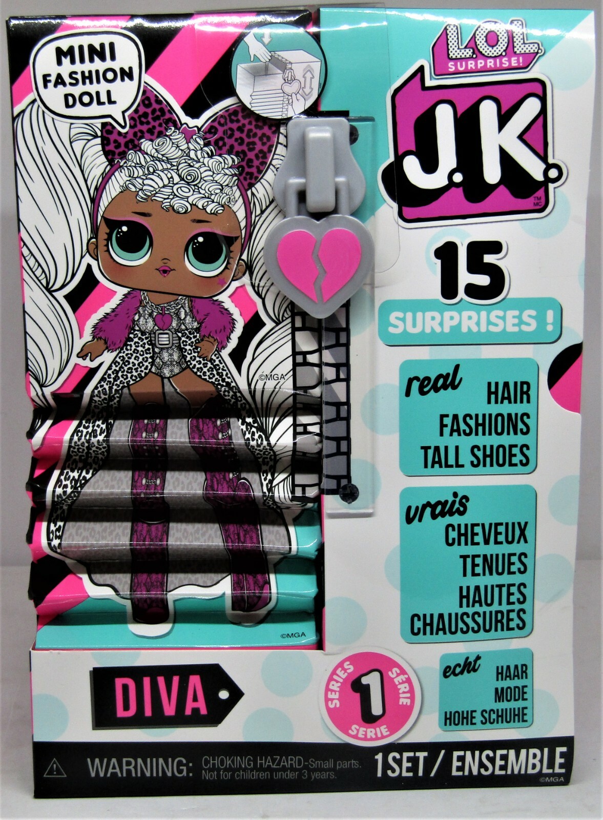 LOL. Surprise J.K. Diva Mini Fashion Doll With 15 Surprises Series 1 ...