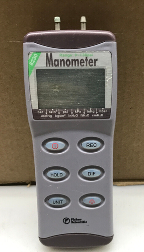 FISHER SCIENTIFIC 8230 06-664-21 TRACABLE MANOMETER / PRESSURE / VACUUM ...