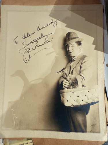 signed photos and letter: JOHNNY GREEN, SMILEY BURNETTE, JOE PENNER ...