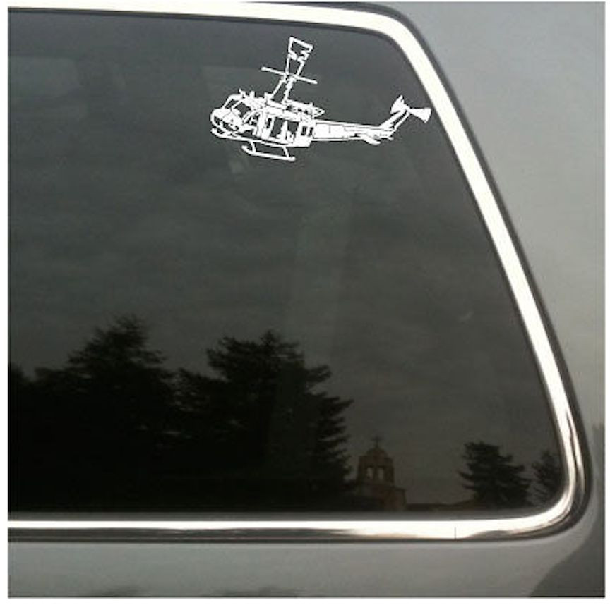 UH-1 Iroquois vinyl decal,bell,helicopter,Vietnam War,us army,Huey ...