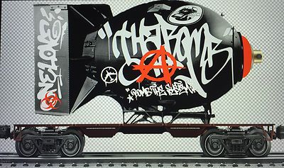 Bomb The System, Atomic Bomb graffiti printed train themed Decal #5 ...