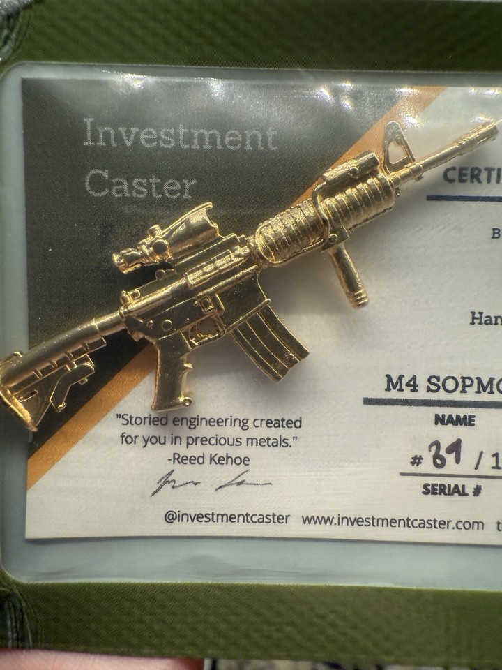 .999 Silver M4 SOPMOD 2025 Investment Caster 9.6 Grams Silver | eBay