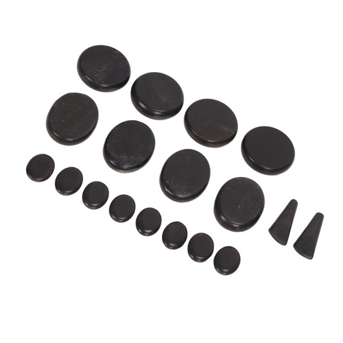 18pcs Heated Rocks Massage Stones Relax Therapy Basalt Stone Box(AU ...