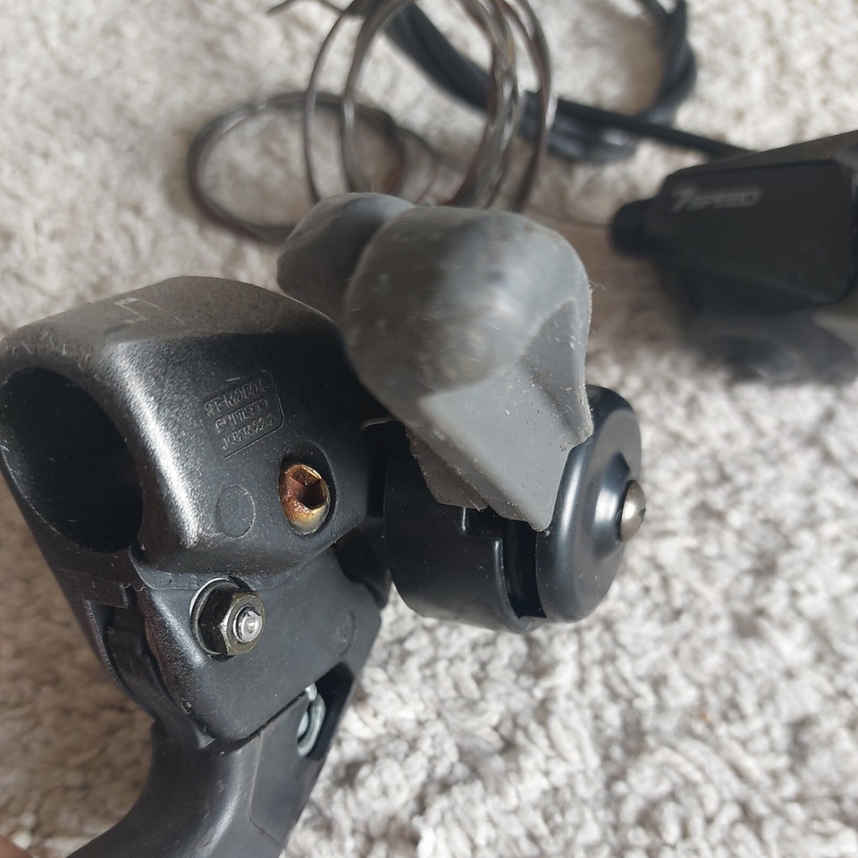 90er Jahre, Retro, Shimano ST-M050 Set, Vintage Brems- und Schalthebel ...