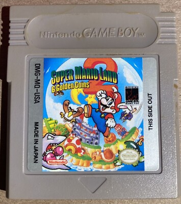 GameBoy Super Mario Land 2 6 Golden Coins Nintendo Game Boy Cart Only ...