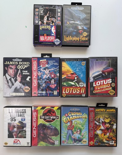 SEGA Genesis Boxed Games Lot - The Lost World: Jurassic Park, Lightning ...