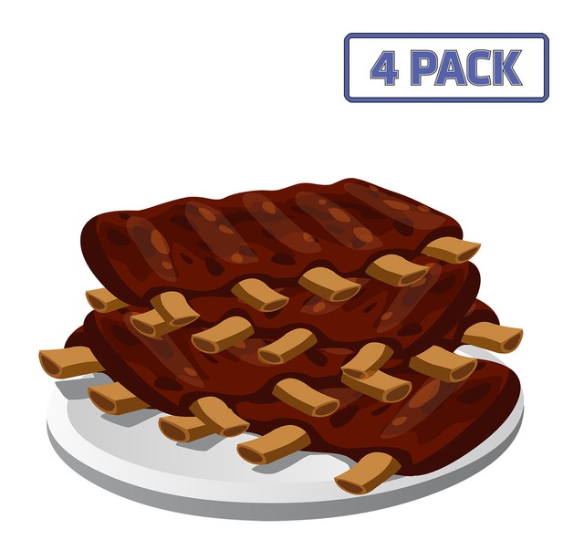 Spare Ribs Barbecue Art Sticker Vinyl Decal 1-1171 | eBay