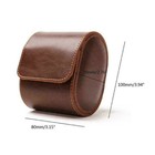 Single Watch Roll Travel Case Leather Watch Storage Organizer ...