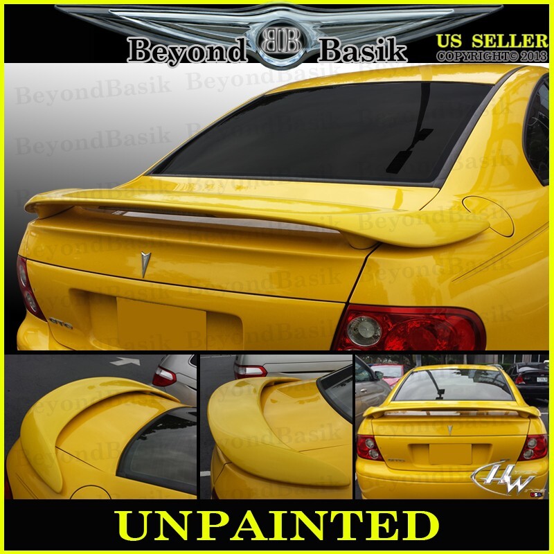 For 2004 2005 2006 Pontiac GTO Factory Style Spoiler Trunk Wing W/LED ...