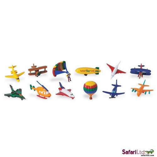 In the Sky toob/Safari Ltd/toob/airplane/helicopter/spaceshuttle/blimp ...
