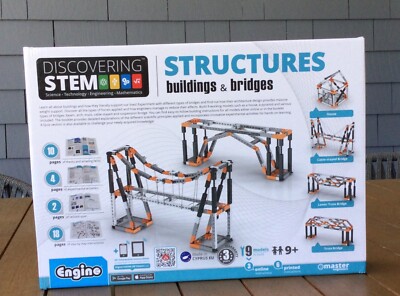Engino Discovering STEM Structures Buildings & Bridges Kit‼️Never been ...
