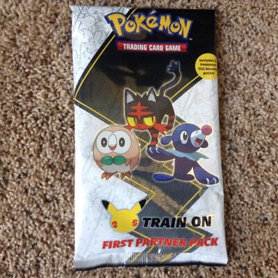 NEW SEALED POKEMON FIRST PARTNER PACK TRADING CARD GAME TCG 25 ...
