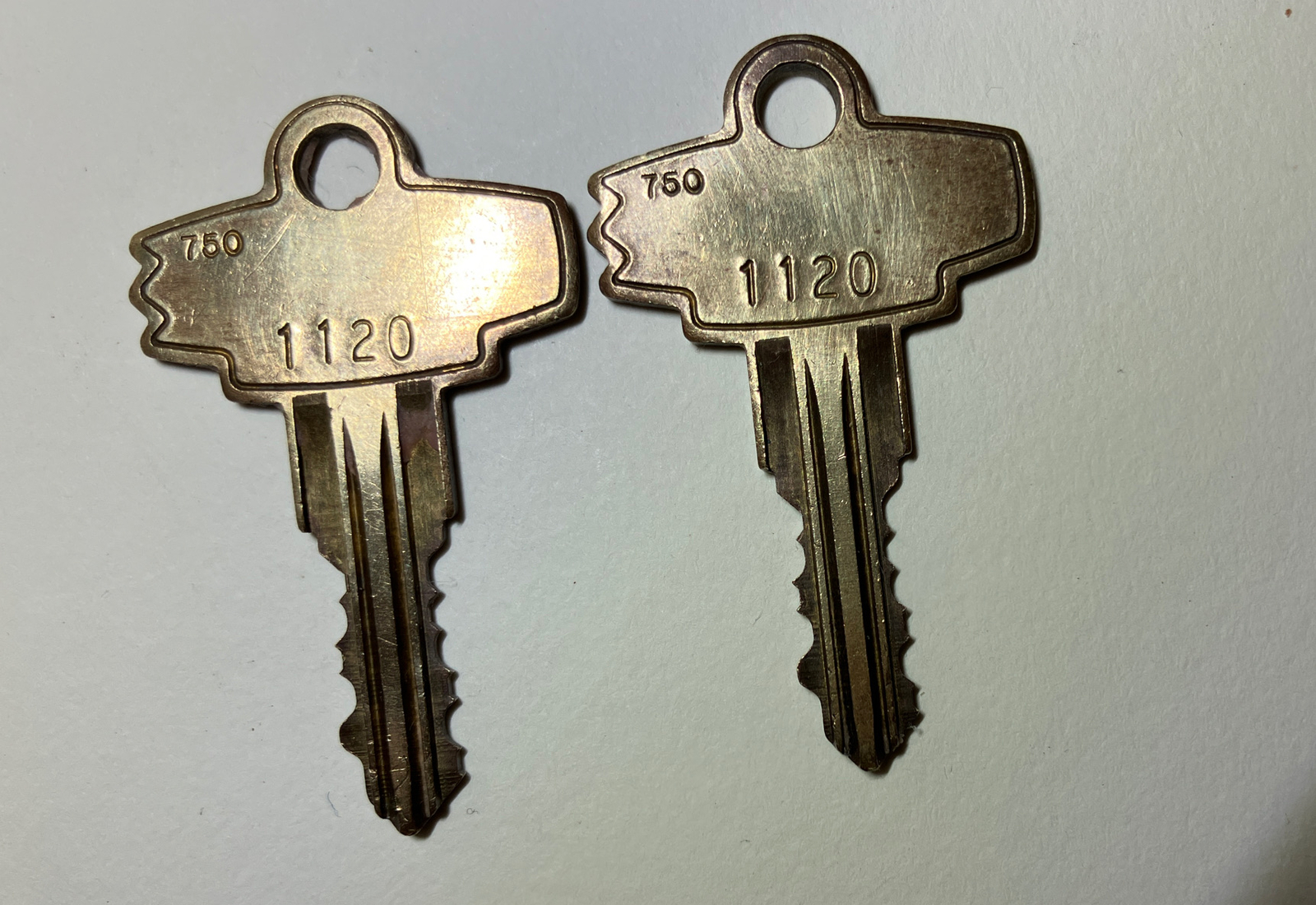Fort Lock Co. w/ Castle Chicago Illinois - Vintage Key - Brass~Set of 2 ...