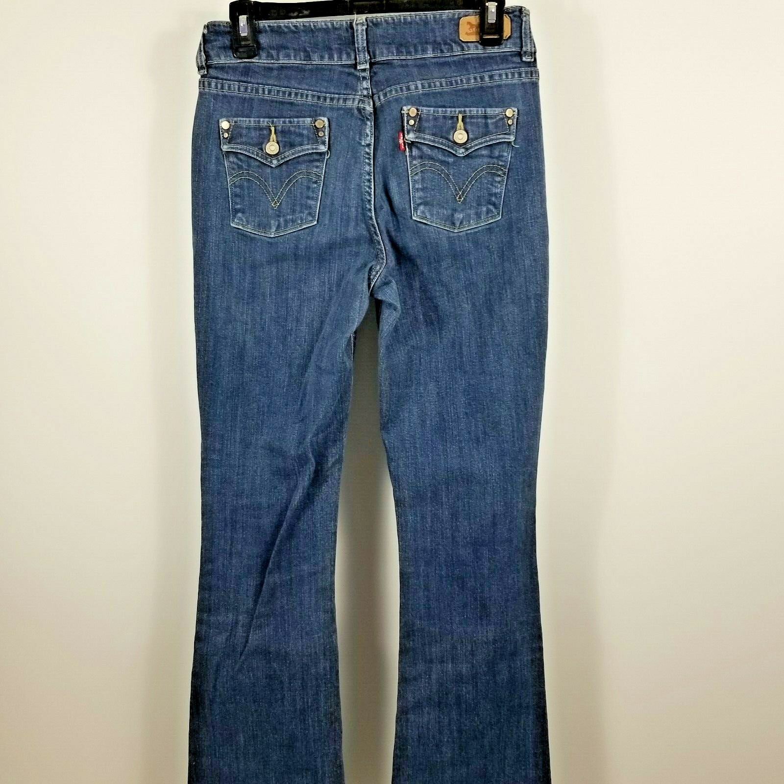 Levis 526 Slender Bootcut Jeans Flap Pocket Distressed Womens SZ 6M ...