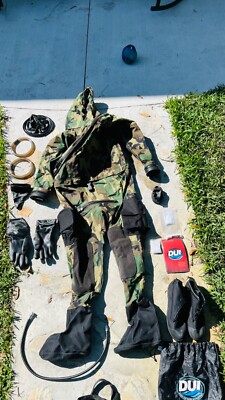AAOPS - AIR AMPHIBIOUS OPERATIONS SUIT - DRYSUIT WOODLAND CAMO | eBay