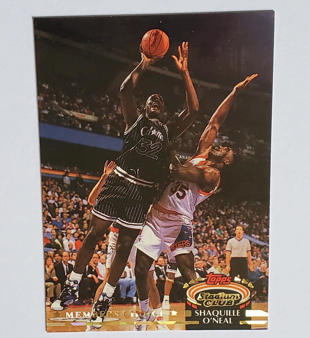 1992-93 SHAQUILLE O'NEAL Topps Stadium Club Members Choice Rookie Card ...
