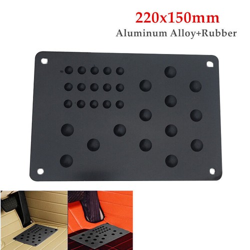 Aluminum Truck Car Floor Mat Carpet Heel Plate Foot Pedal Rest 22x15cm ...