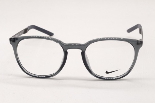 NEW NIKE 7257 034 CRYSTAL GREY BLUE AUTHENTIC DESIGNER EYEGLASSES 51-20 ...