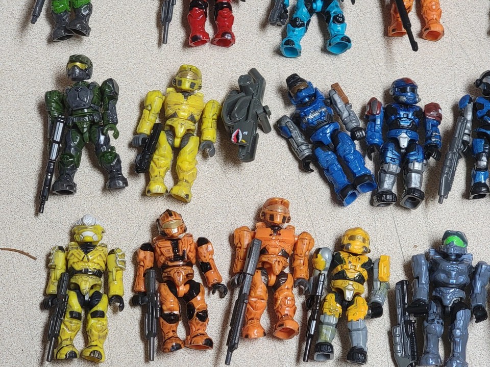 Mega Blocks * HALO Mini Figure Lot Collection 60+ Minifigures * Plus ...