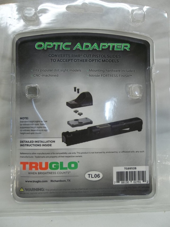 TRUGLO OPTIC ADAPTER WHEN BRIGHTNESS COUNTS EASY TO INSTALL | eBay