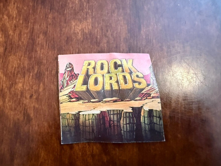 VINTAGE 1986 TONKA ROCK LORDS MINI CATALOGUE INSERT POSTER NARLIES ...