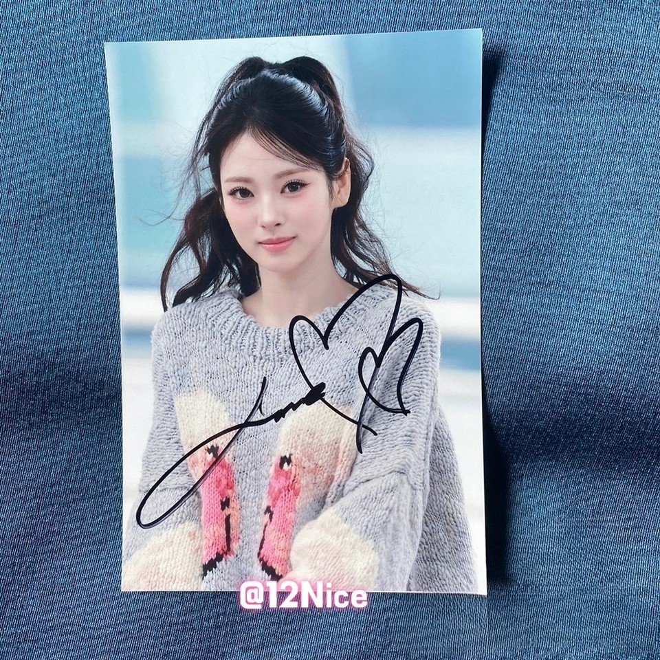MEOVV ANNA AUTOGRAPHED SIGNED PHOTO K-POP COLLECTION 4*6 2025 | eBay