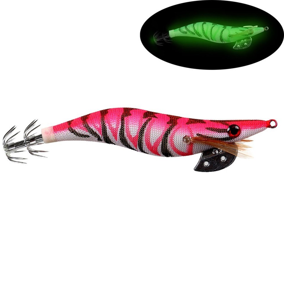 Multi Color Luminous Squid Jig Lures for Squid Octopus Cuttlefish ...
