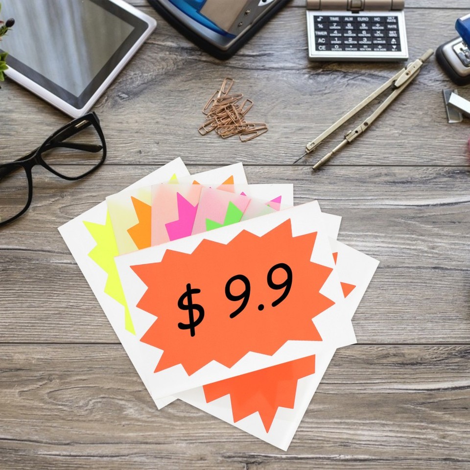 Explosion Pattern Label Easy Peel Labels Removable Kraft Sticker Paper ...