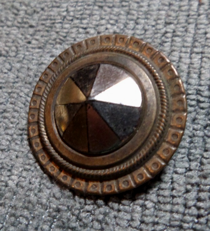 Vintage Antique Metal Button FANCY SHAPE CENTER | eBay
