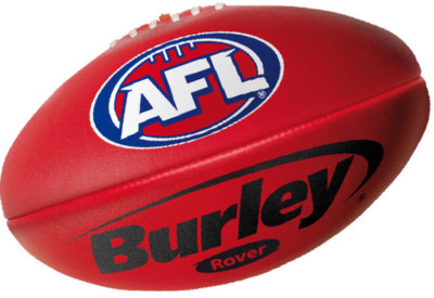 AFL BURLEY "ROVER" SIZE 4 RED LEATHER FOOTBALL - BRAND NEW | eBay Australia
