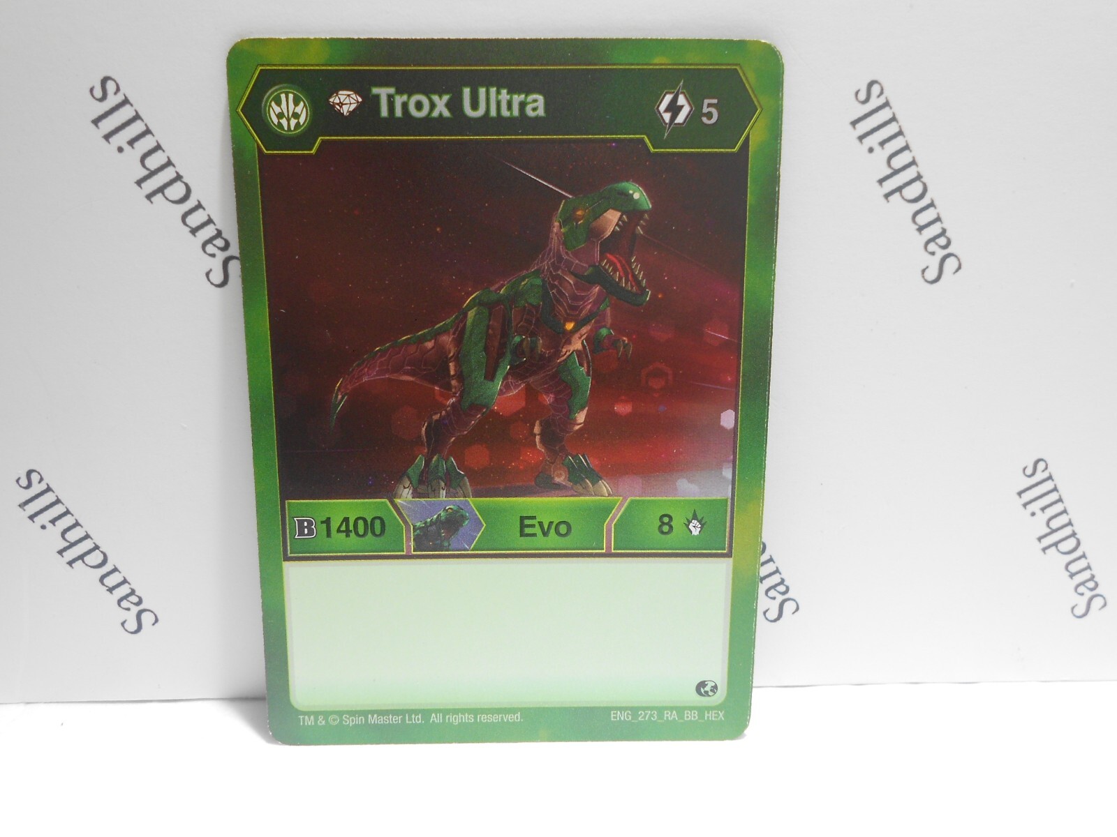 Bakugan Diamond Trox Ultra Card - Evo - Bakugan Brawlers - ENG 273 RA ...