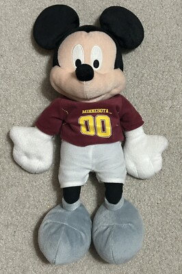 Walt Disney Mickey Mouse Minnesota Gophers Stuffed Animal Toy ...