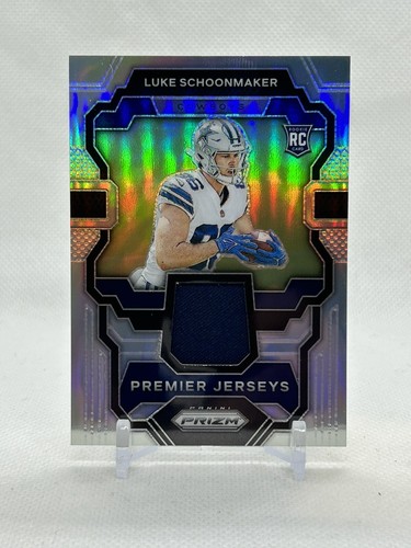2023 Panini Prizm Luke Schoonmaker RC Silver Prizm Premier Jersey MEM ...