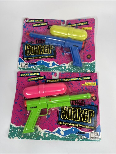 Lot Of 2 VINTAGE 1992 LARAMI MINI SOAKER WATER GUN NEW IN PACKAGE | eBay