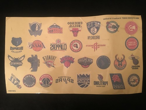 VINTAGE NBA STICKER SHEET X 28 | eBay